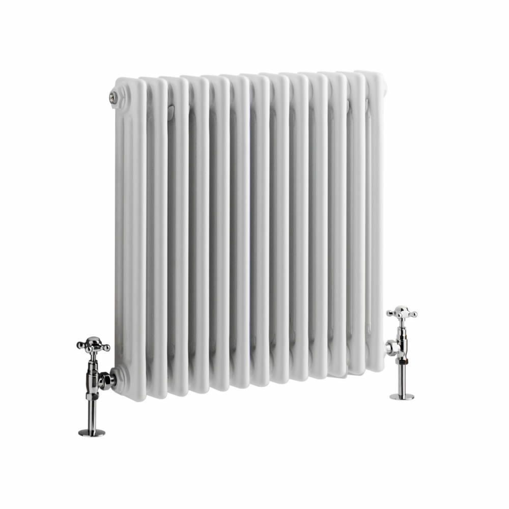 Milano Windsor - White Traditional Horizontal Triple Column Radiator ...