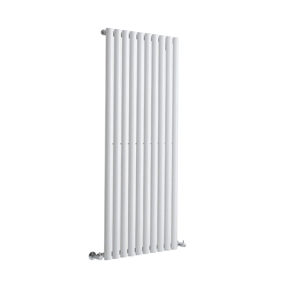 Milano Aruba - Modern White Vertical Designer Radiator 1400mm x 590mm ...