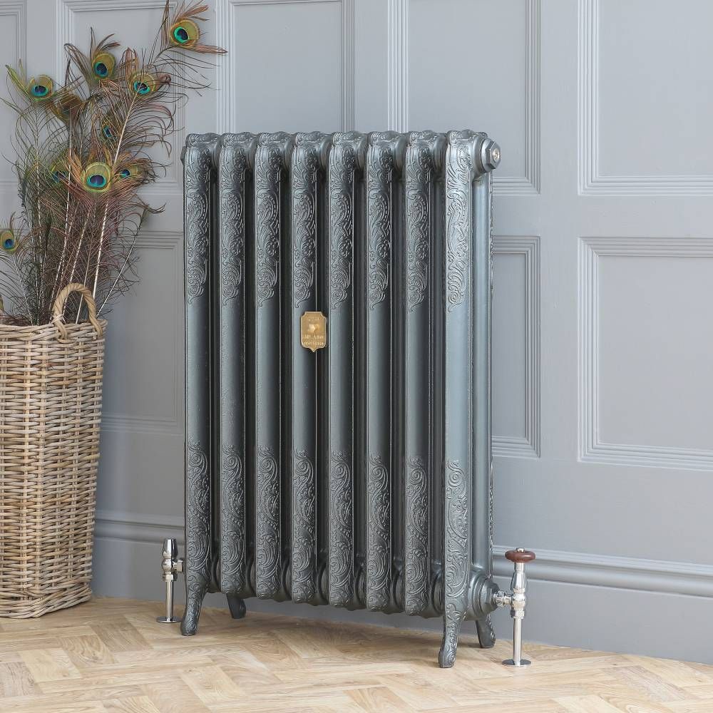 Milano Beatrix - Cast Iron Radiator - 510mm Tall - Antique Silver ...