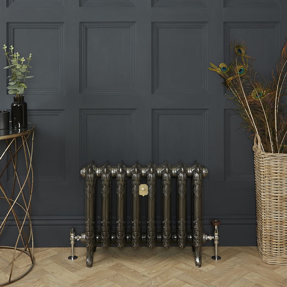 Milano Beatrix - 2 Column Cast Iron Radiator - 510mm Tall - Full Polish ...