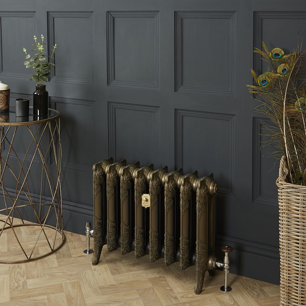 Milano Beatrix - 2 Column Cast Iron Radiator - 510mm Tall - Natural ...