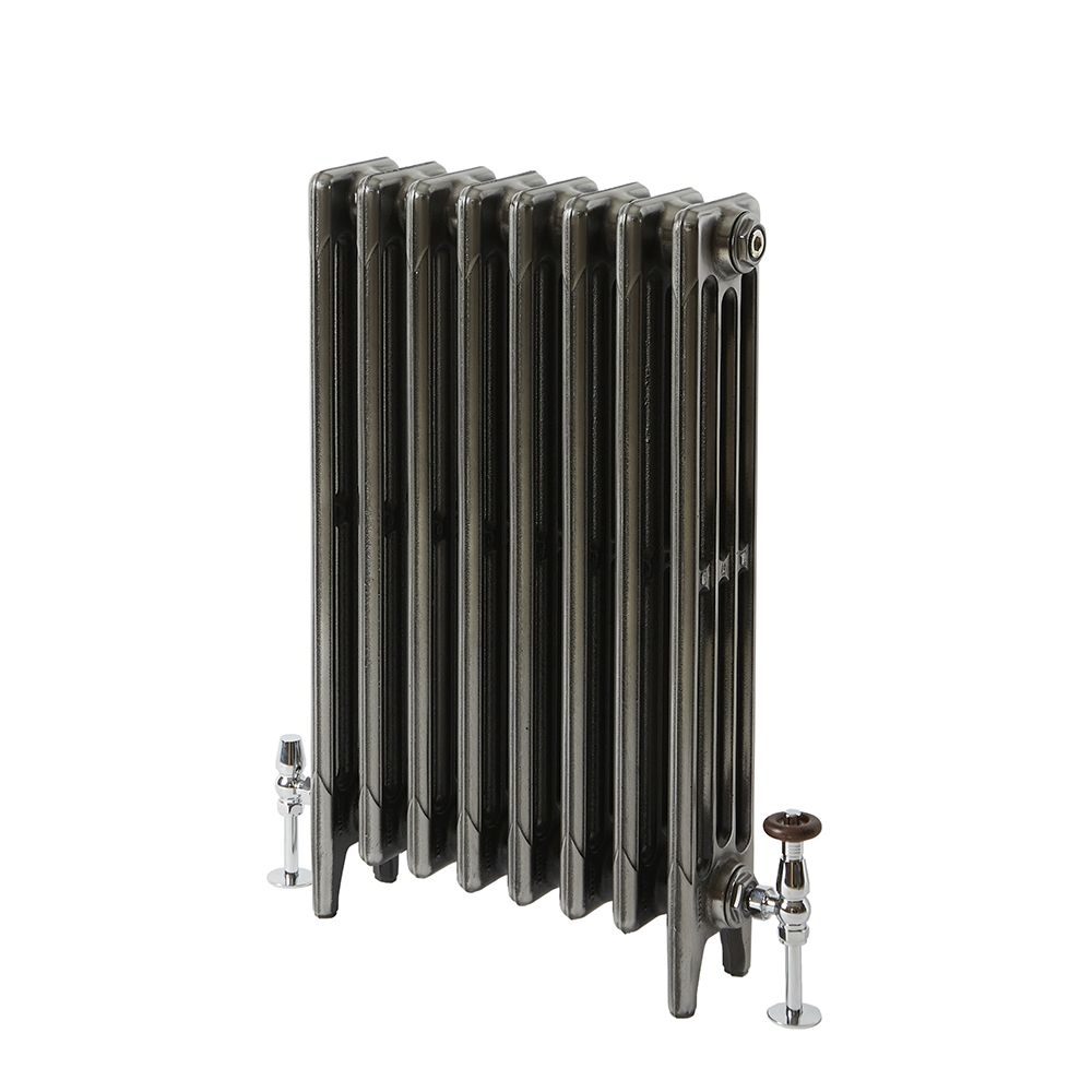 Milano Mercury - 4 Column Cast Iron Radiator - 560mm Tall - Full Polish ...