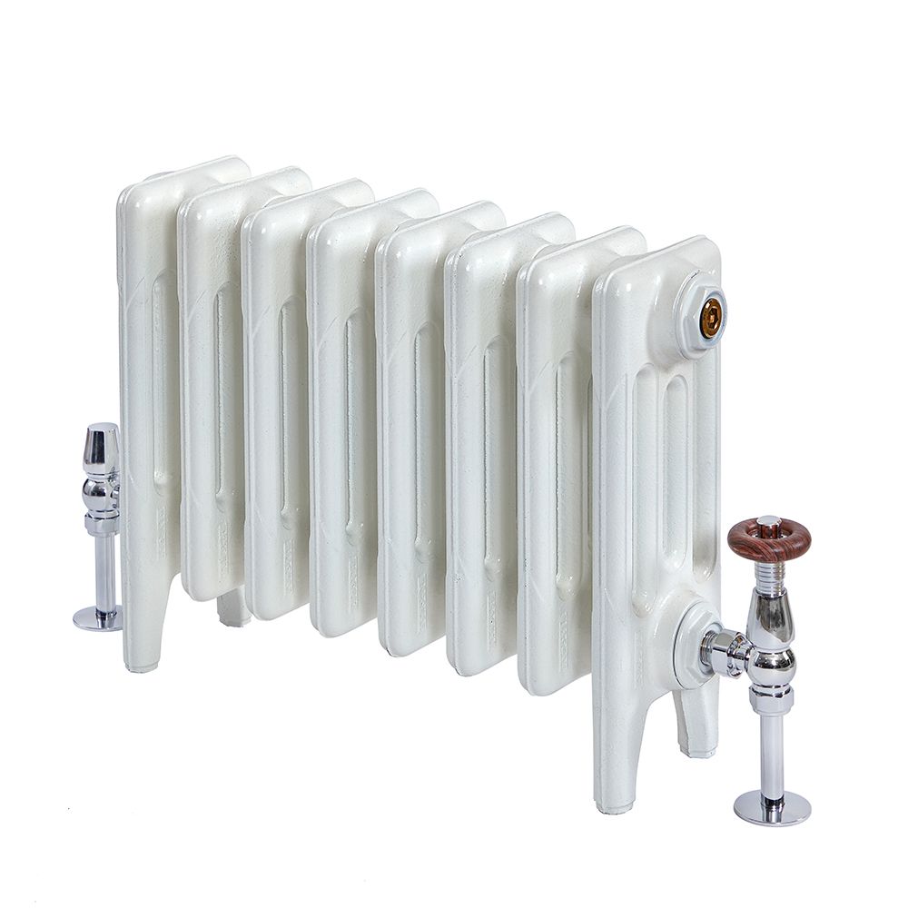 Milano Mercury - 4 Column Cast Iron Radiator - 460mm Tall - Porcelain ...