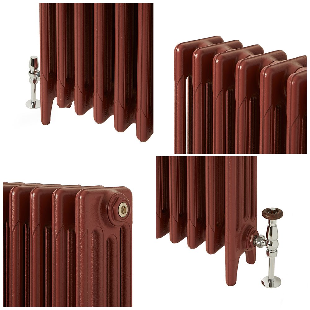 Milano Mercury - 4 Column Cast Iron Radiator - 960mm Tall - Farrow ...