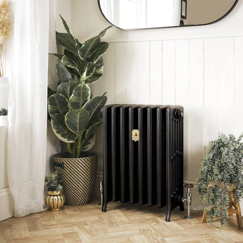 Milano Isabel - Cast Iron Radiator - 660mm Tall - Antique Graphite ...