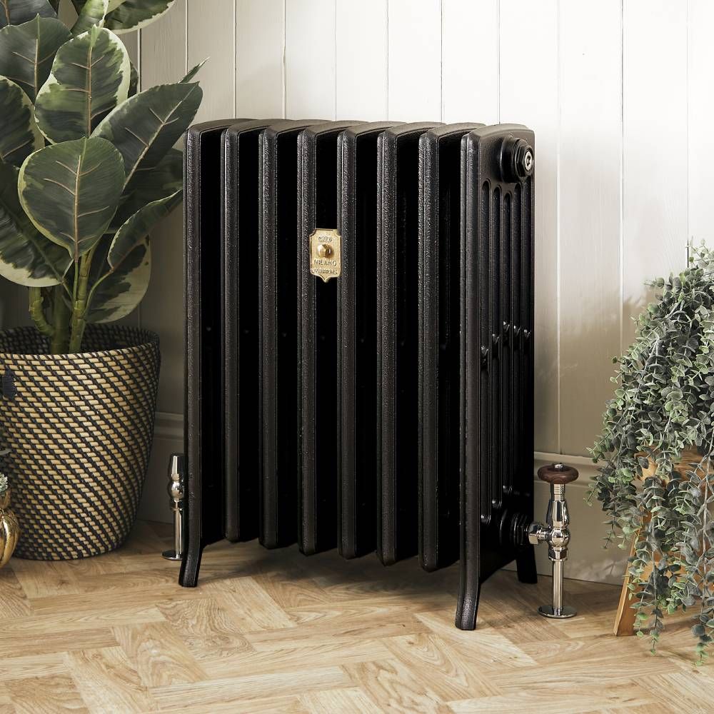 Milano Isabel - Cast Iron Radiator - 660mm Tall - Antique Graphite ...