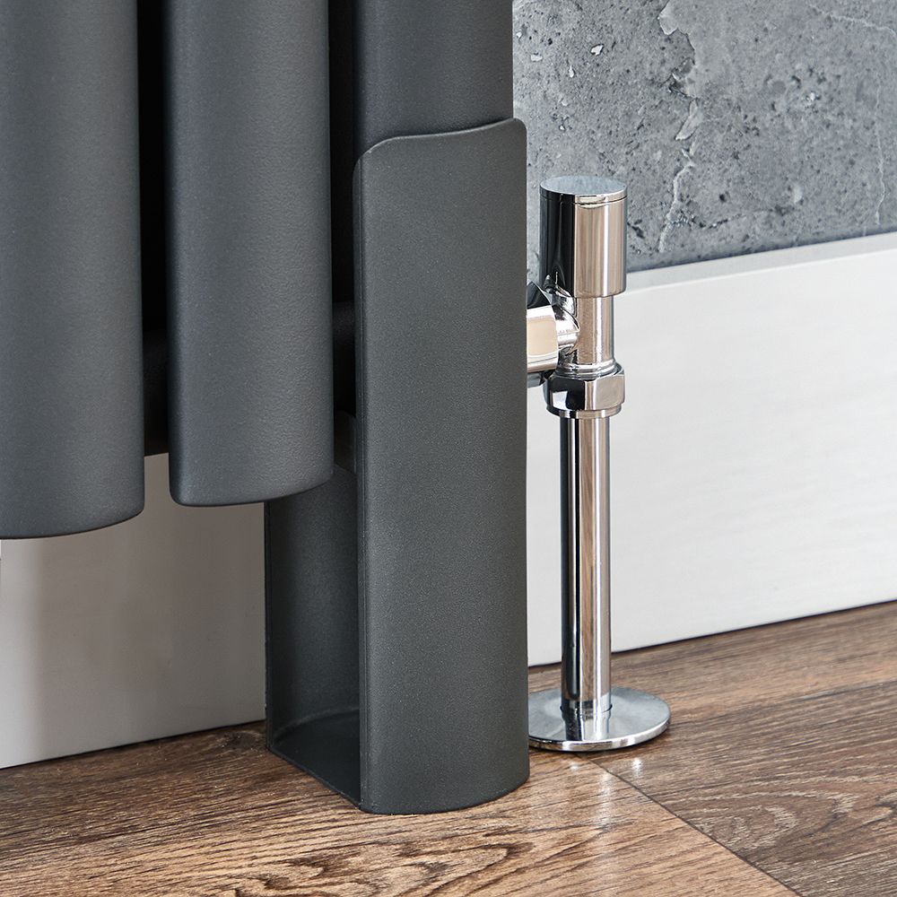 Milano Aruba - Modern Floor-Mounting Radiator Feet - Anthracite