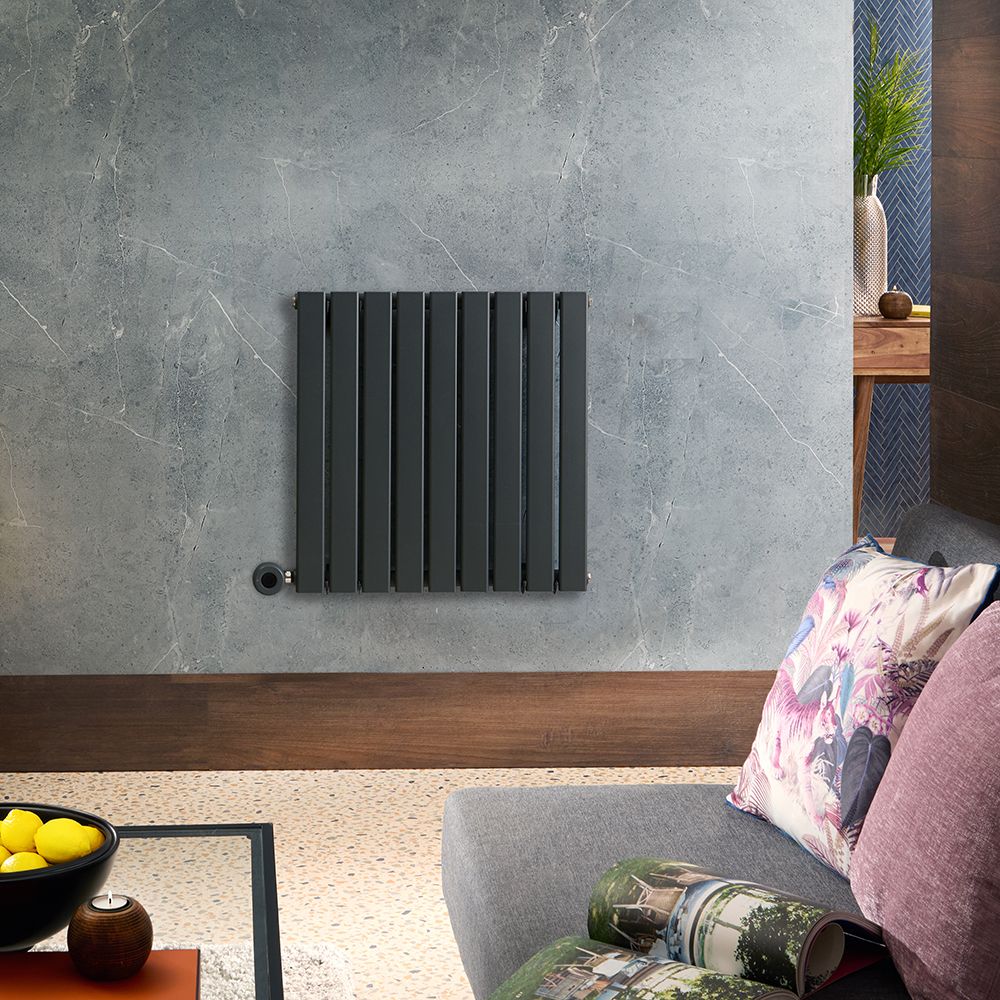 Milano x ECOSO Alpha Electric - Anthracite Horizontal Flat Panel ...