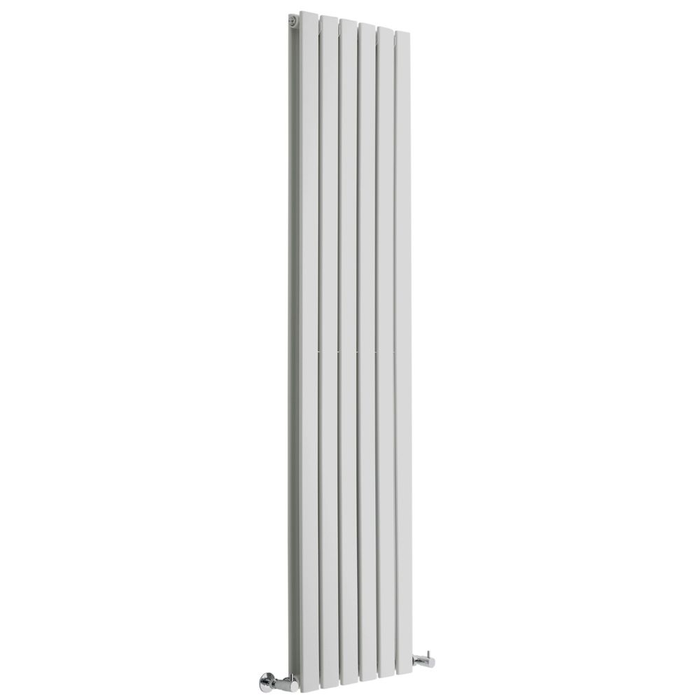 Milano Alpha - White Vertical Flat Panel Designer Radiator - Choice of Size
