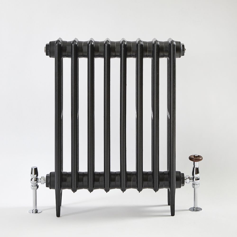 Milano Alice - Classic Cast-Iron Column Radiator - 660mm Tall - Black ...