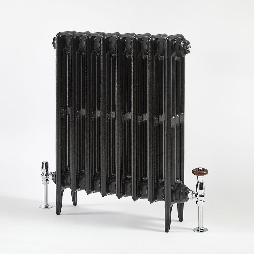 Milano Alice - Classic Cast-Iron Column Radiator - 660mm Tall - Black ...