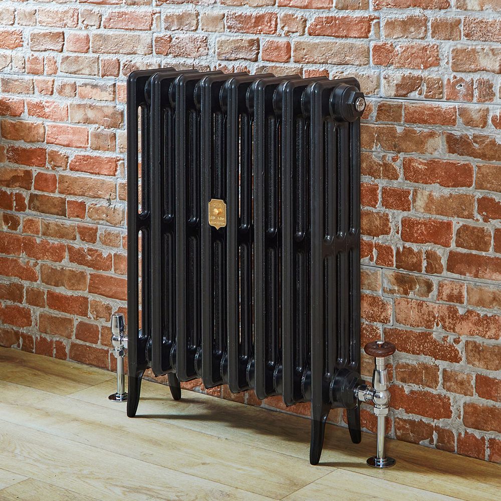 Milano Alice - Classic Cast-Iron Column Radiator - 660mm Tall - Black ...