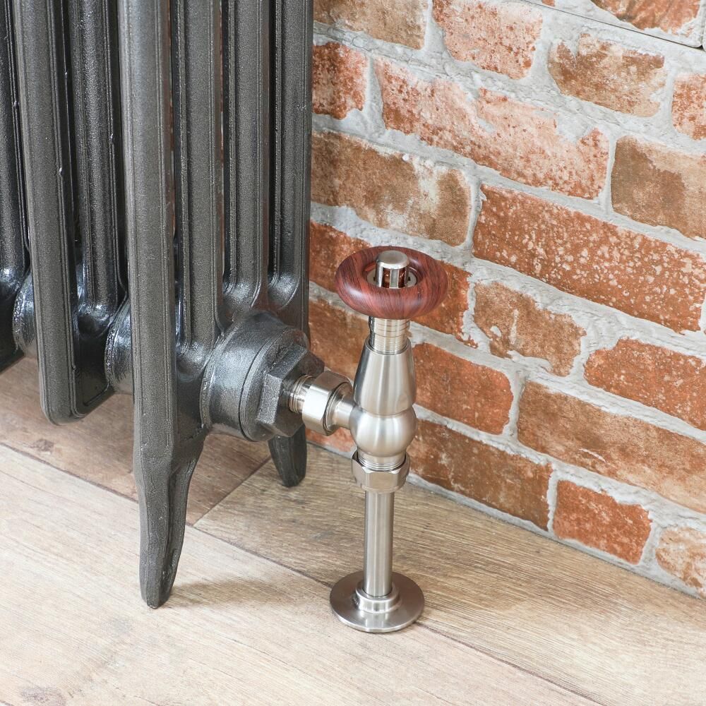 Milano Alice - Classic Cast Iron Column Radiator - 660mm Tall - Dark ...