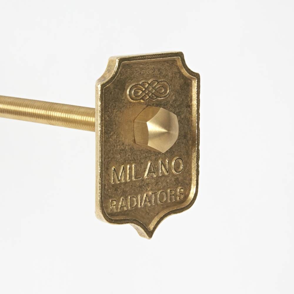 Milano - Cast Iron Radiator Luxury Wall Stay - Brass