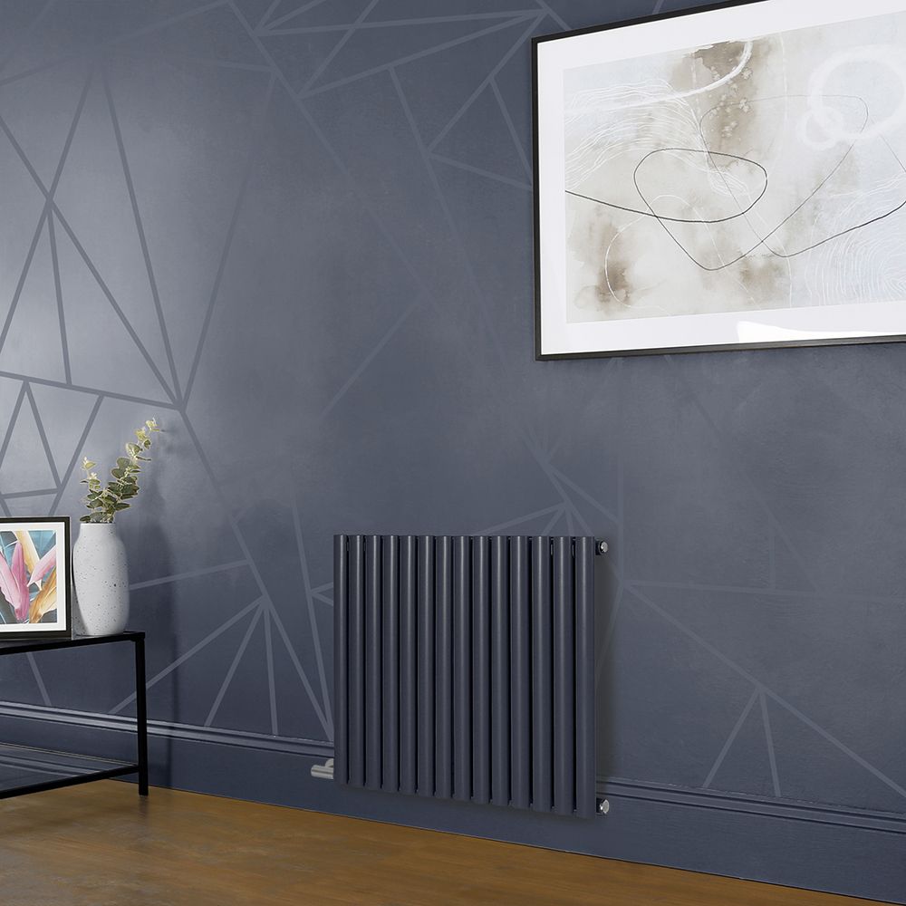 Milano Aruba Electric - Regal Blue Horizontal Designer Radiator - 635mm ...