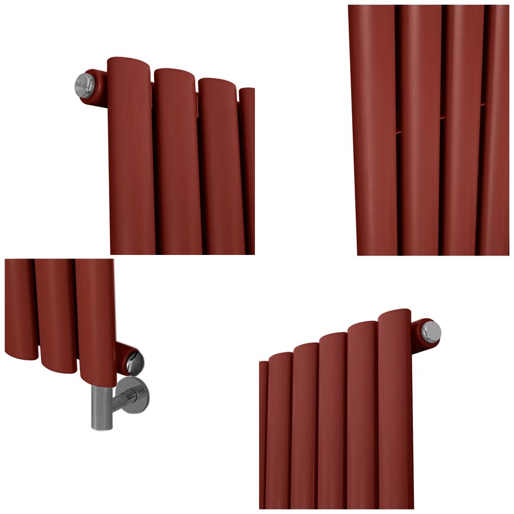 Milano x ECOSO Aruba - Electric Booth Red Vertical Designer Radiator ...