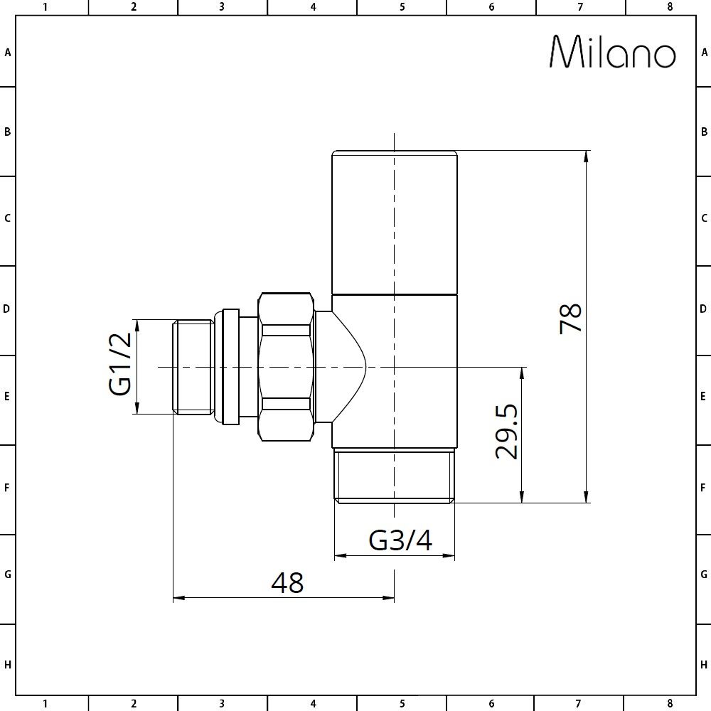 Chrome Radiator Valves with 15mm Copper Adapters