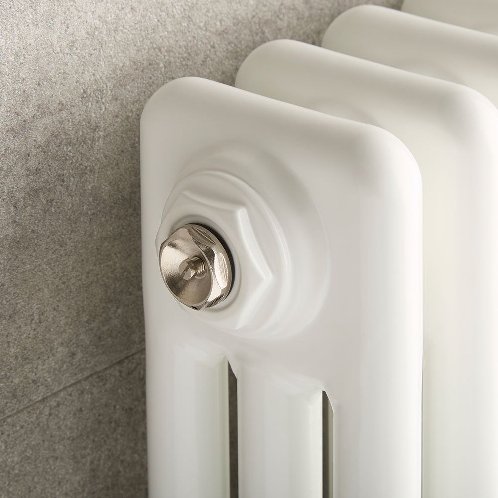 Milano - Traditional Angled Radiator Valve and Pipe Set - Chrome
