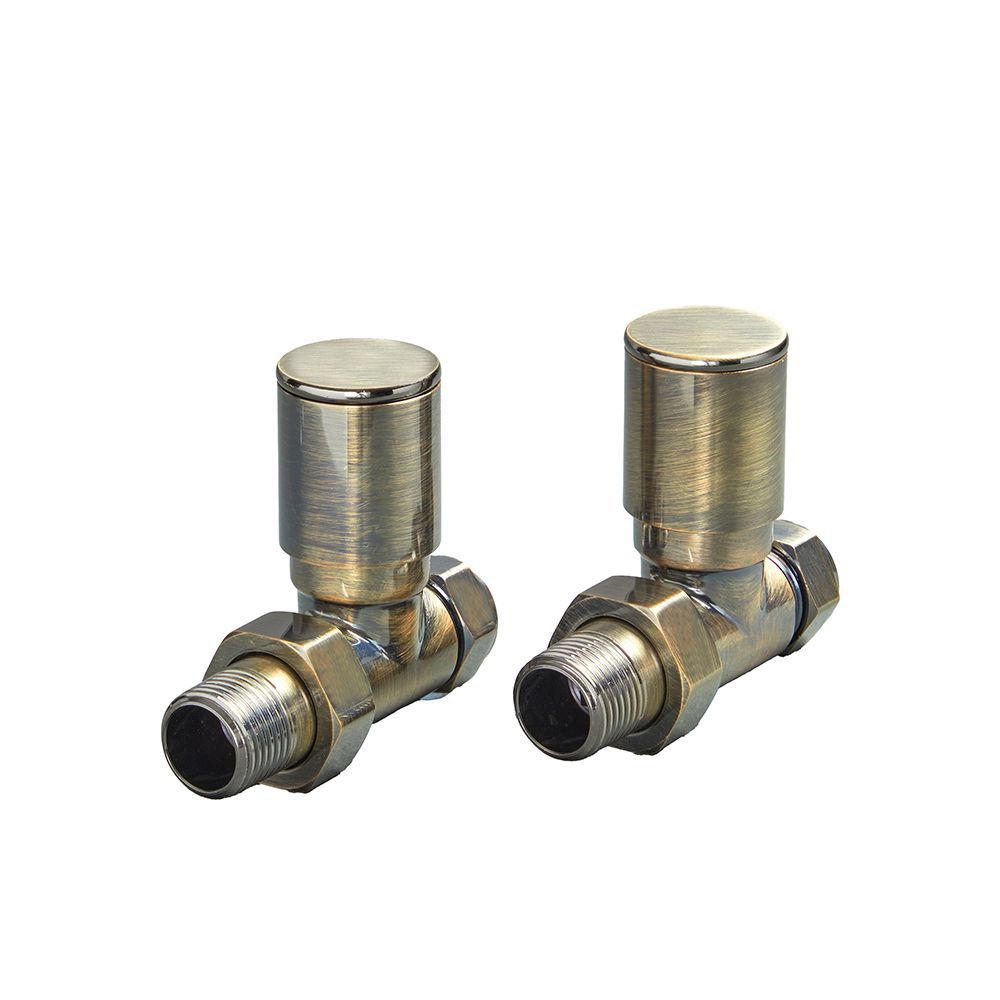 Milano - Straight Radiator Valves - Choice of Finish