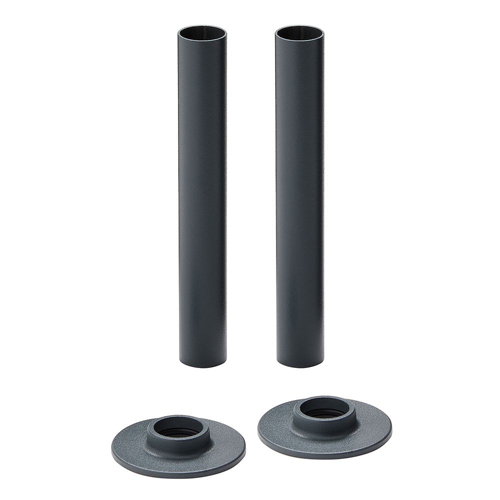 Milano - Anthracite Radiator Pipe Sleeves (Pair)