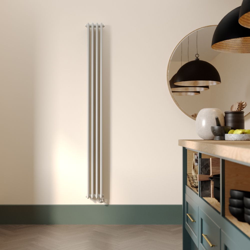 Milano Windsor - White Traditional Vertical Electric Triple Column ...