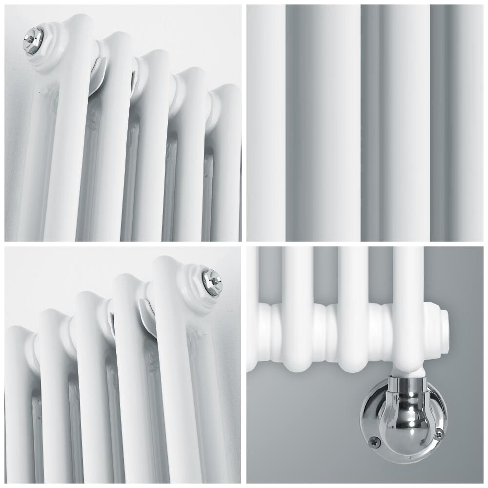 Milano Windsor - White Traditional Vertical Electric Double Column ...