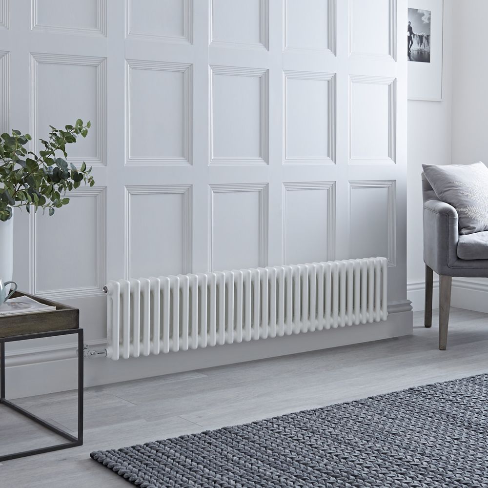 Milano Windsor - White Traditional Horizontal Electric Double Column ...