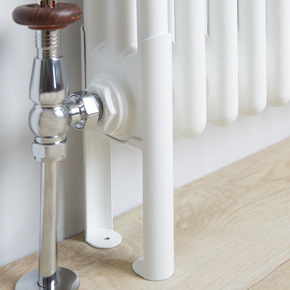Milano Windsor - Traditional 3 Column Radiator Feet - White
