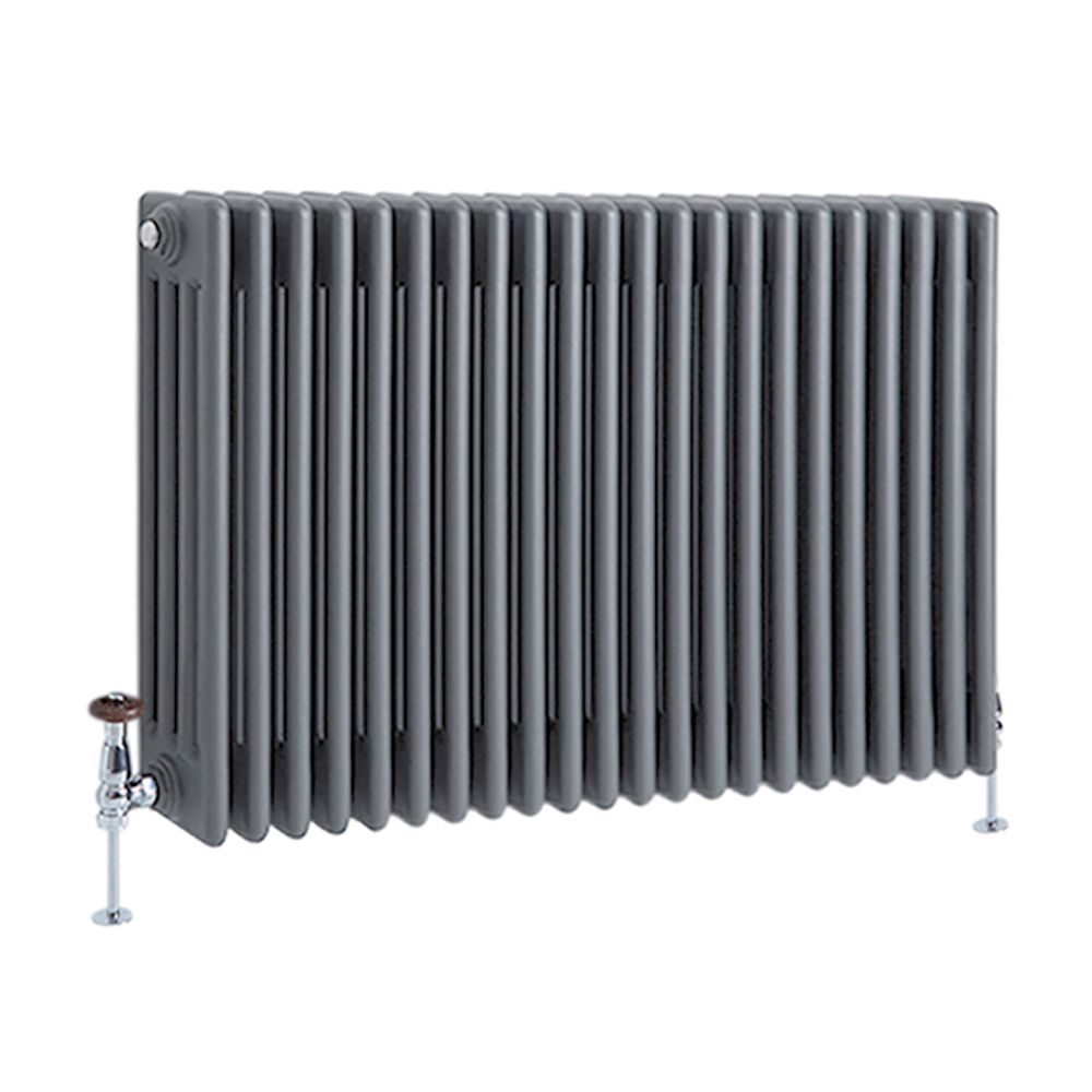 Milano Windsor - Anthracite Traditional Horizontal four Column Radiator ...