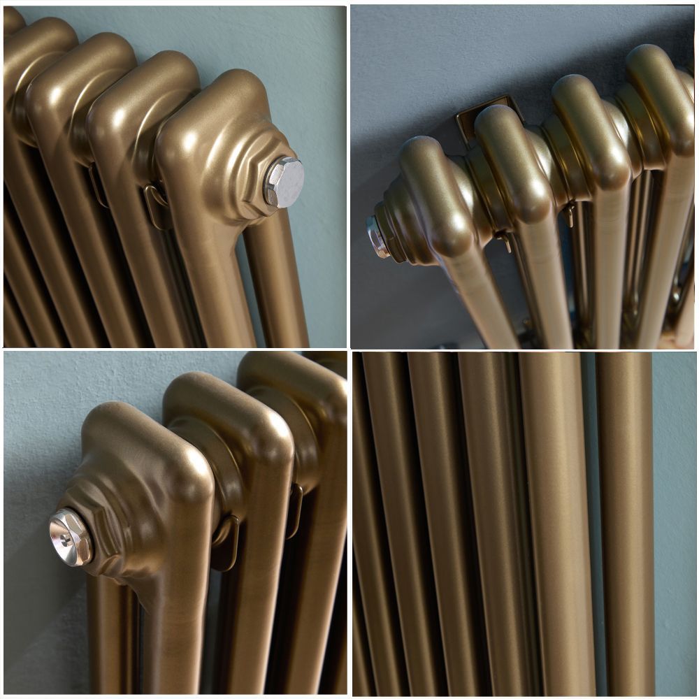 Milano Windsor - Metallic Bronze Traditional Vertical Double Column ...