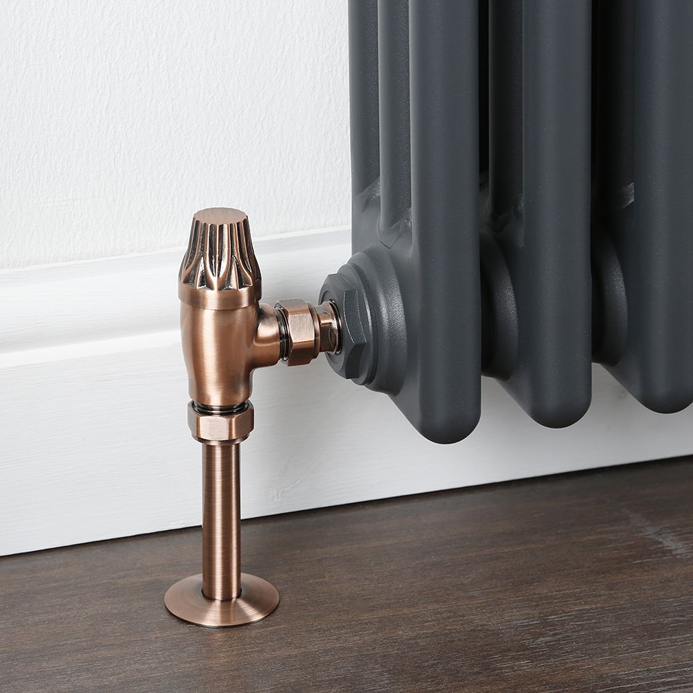 Milano Windsor - Antique Copper Thermostatic Antique Style Angled ...