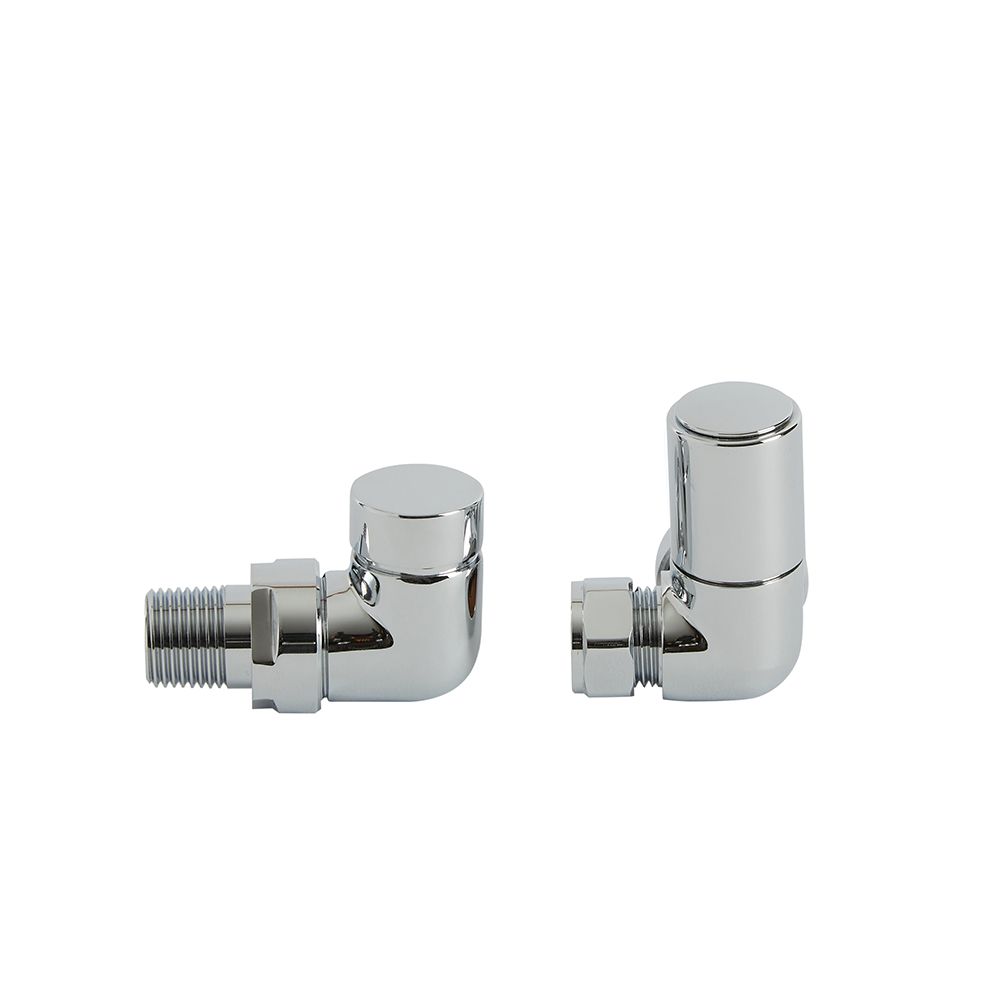 Milano Select - Chrome Modern Corner Radiator Valves