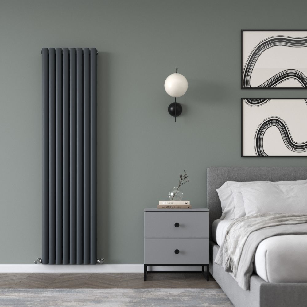 Milano Aruba Ayre - Aluminium Vertical Designer Radiator (Double Panel ...
