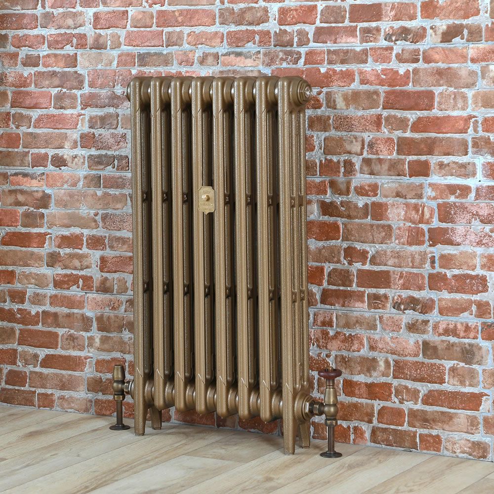Milano Mercury - Cast Iron Radiator - 860mm Tall – Burnt Gold ...