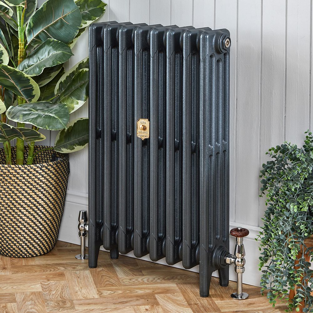 Milano Mercury - 4 Column Cast Iron Radiator - 960mm Tall - Antique ...