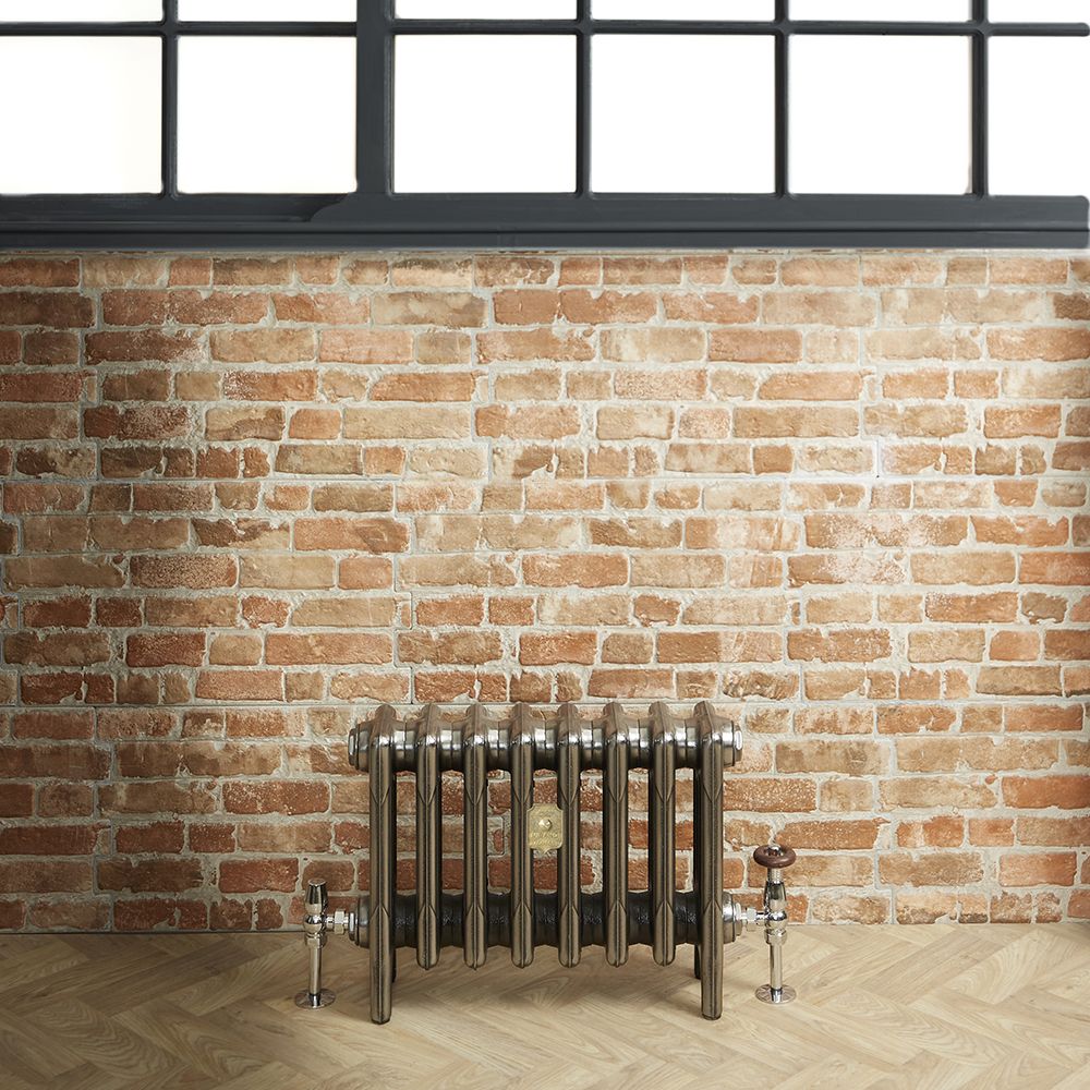 Milano Mercury - 4 Column Cast Iron Radiator - 460mm Tall - Full Polish ...