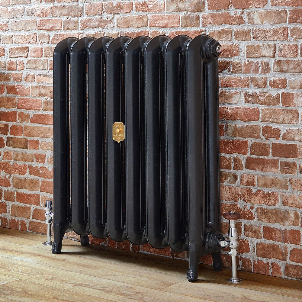 Milano Tamara - Oval Column Cast Iron Radiator - 760mm Tall - Black ...