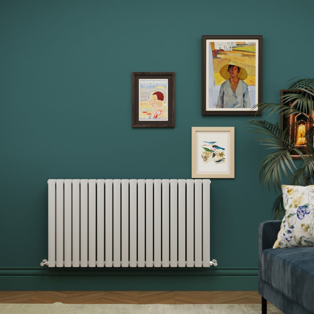 Milano Aruba - Light Grey Horizontal Designer Radiator 635mm x 1180mm ...