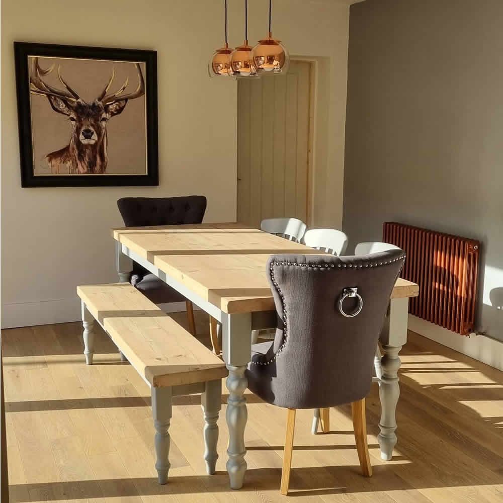 Milano Windsor - Metallic Copper Horizontal Traditional Column Radiator ...