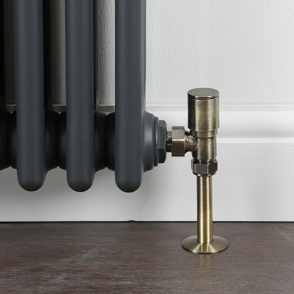 Milano - Angled Radiator Valves - Choice of Finish
