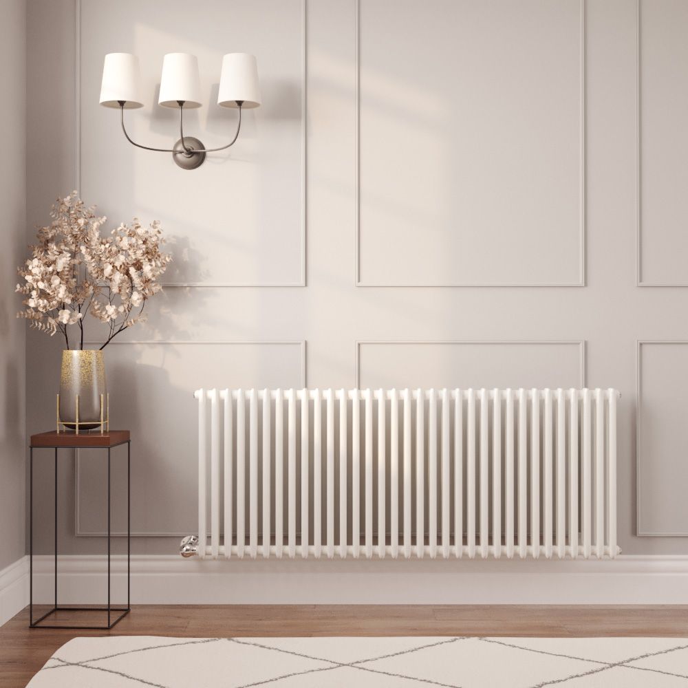 Milano Windsor - White Traditional Horizontal Electric Double Column ...