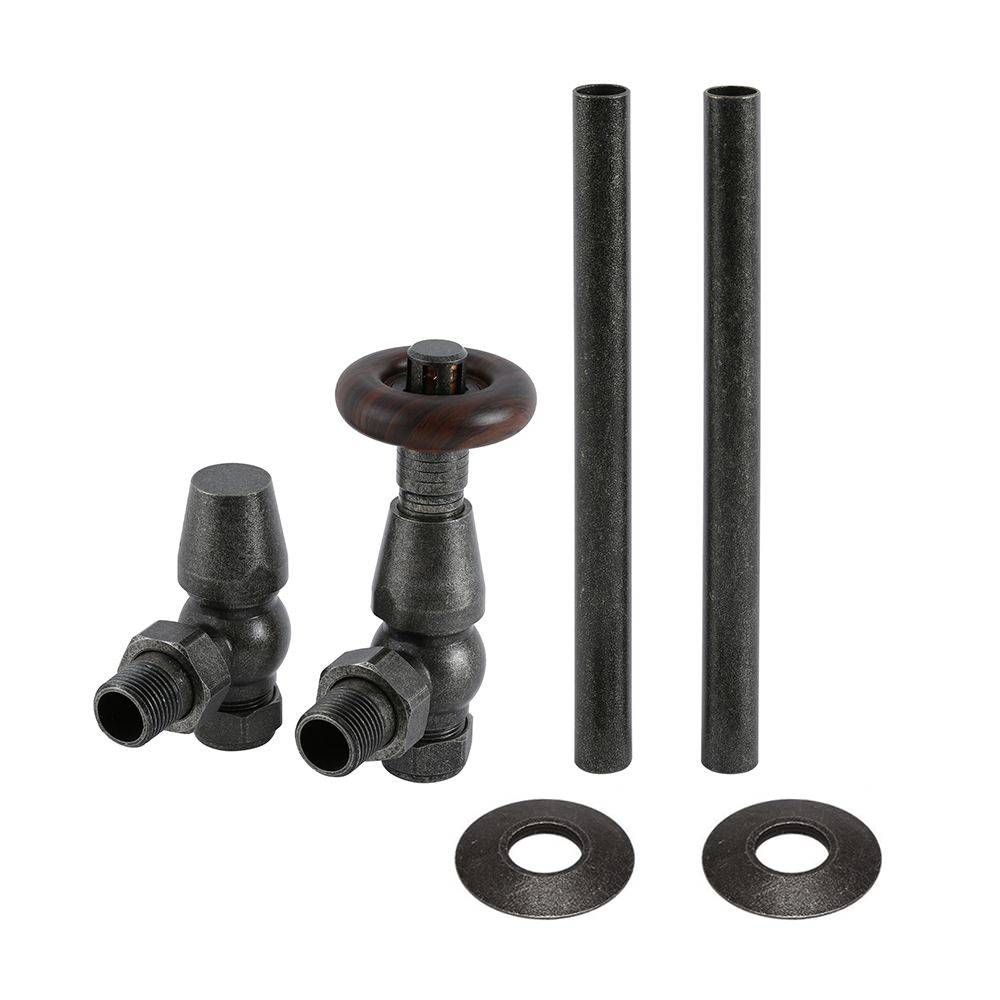 Milano Windsor - Traditional Thermostatic Angled Radiator Valve and ...