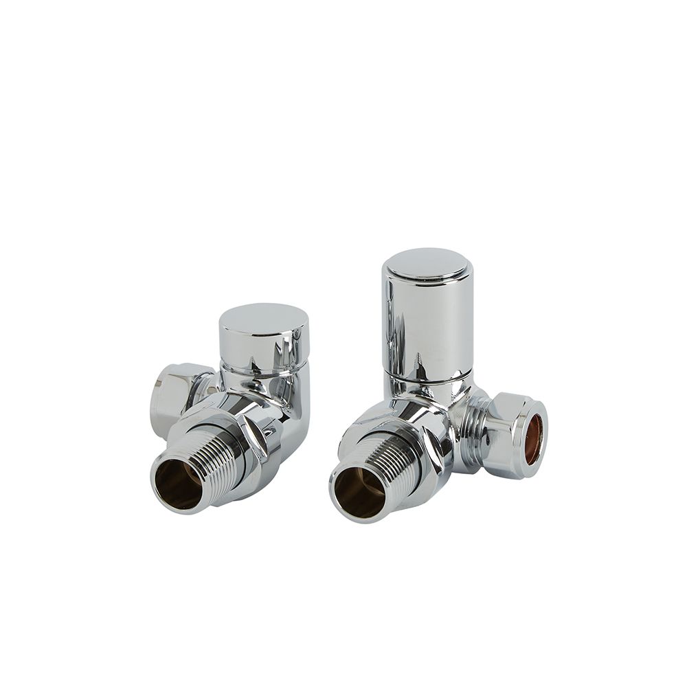 Milano Select - Chrome Modern Corner Radiator Valves