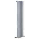 Milano Capri - Silver Designer Flat Panel Vertical Radiator 1600mm x ...