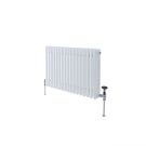 Milano Windsor - Horizontal Triple Column White Traditional Radiator ...
