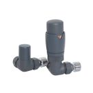 Milano - Thermostatic Corner Radiator Valve and Lockshield - Choice of ...