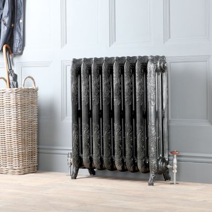 Milano Tamara - Oval Column Cast Iron Radiator - 760mm Tall - Dark ...