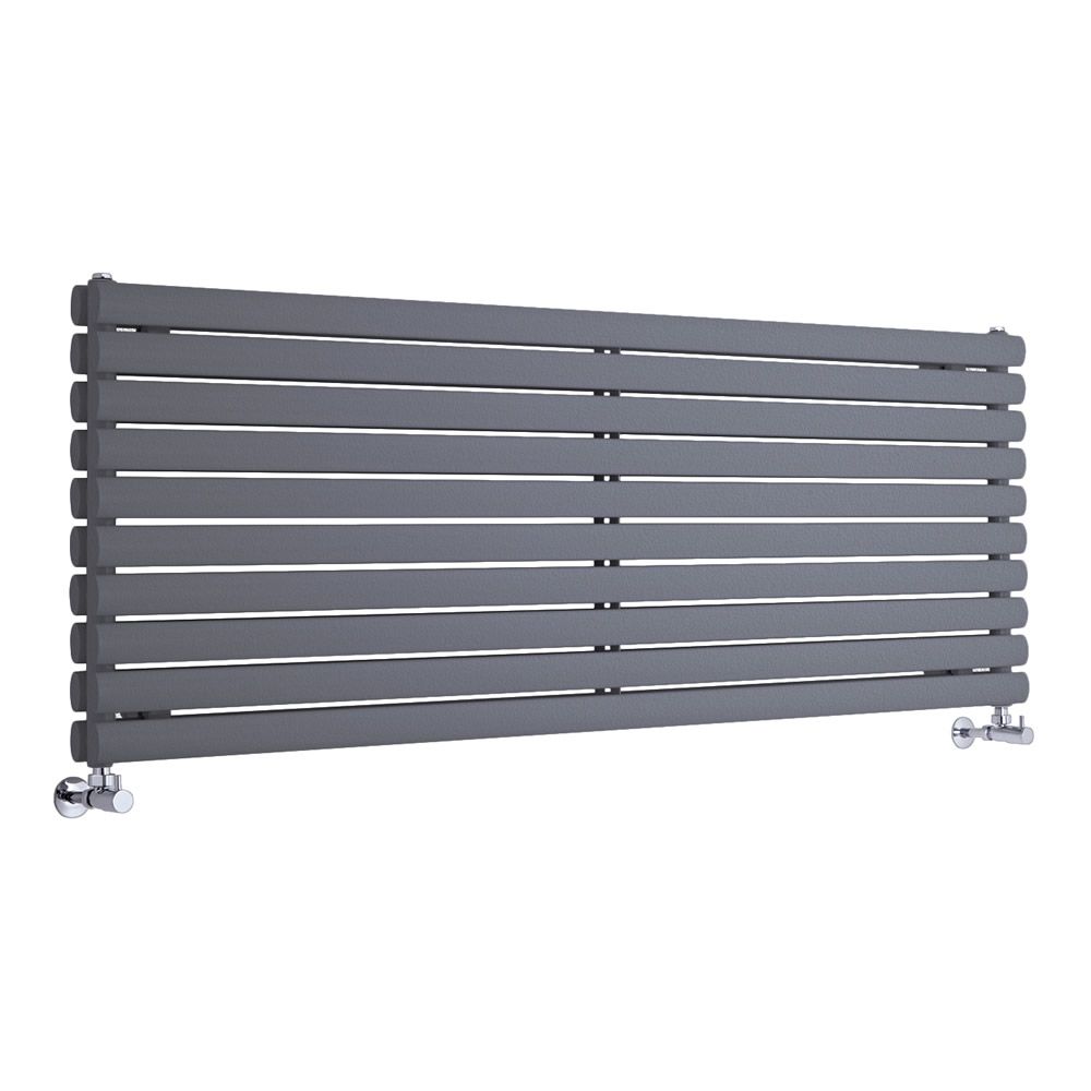 Milano Aruba - Anthracite Horizontal Designer Radiator 590mm x 1780mm ...