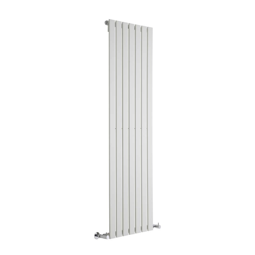 Milano Alpha - White Vertical Single Flat Panel Designer Radiator ...