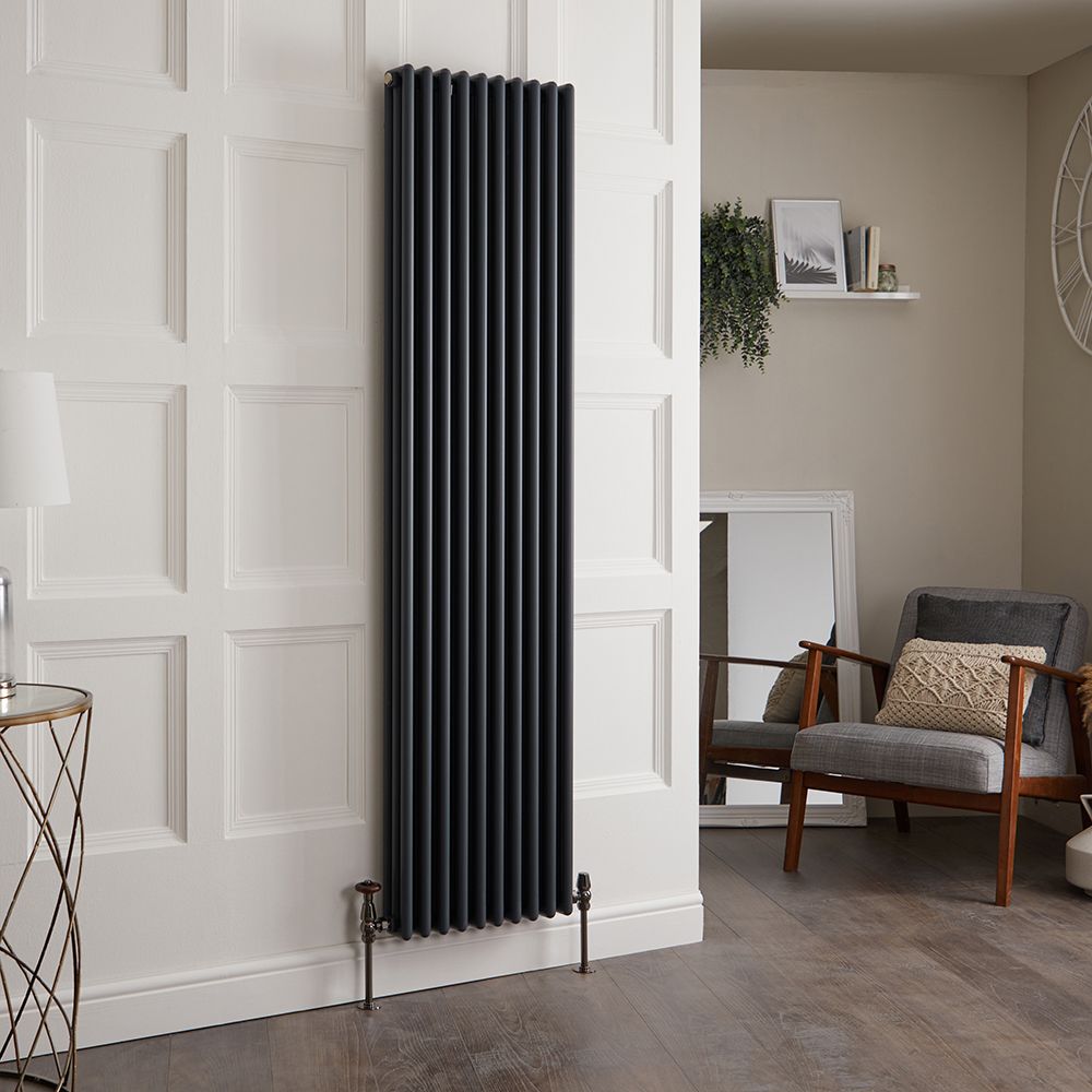 Milano Esme - Vertical Aluminium Traditional Radiator - 1800mm Tall ...